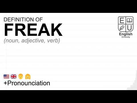 FREAK meaning, definition & pronunciation | What is FREAK? | How to say FREAK