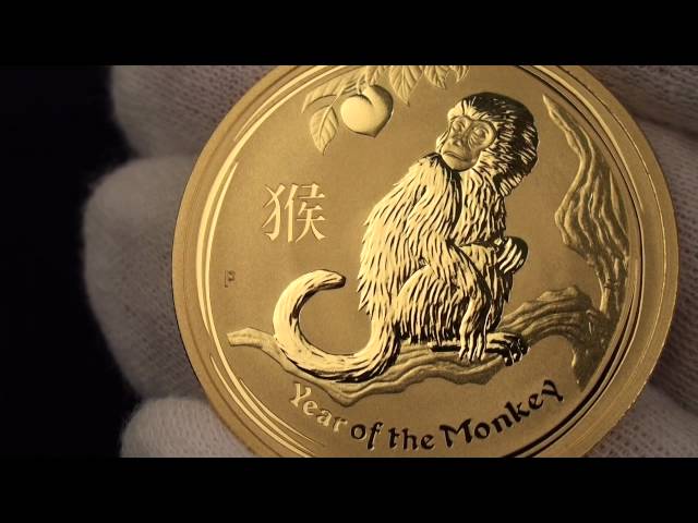 1 oz Australian Lunar Year of the Monkey 2016 gold coin - Tavex ...