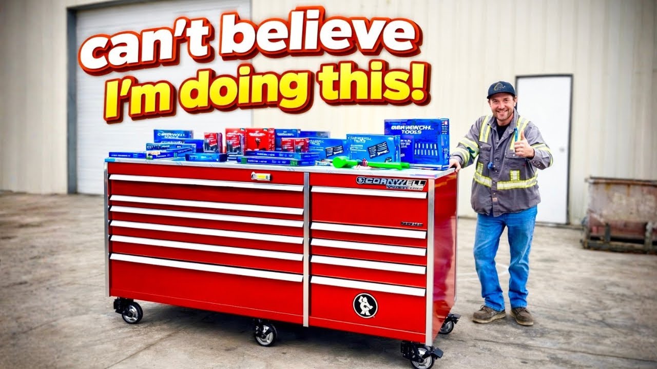 i Bought $20,000 worth of Cornwell tools just to give them away! Cornwell's LARGEST TOOLBOX!!!