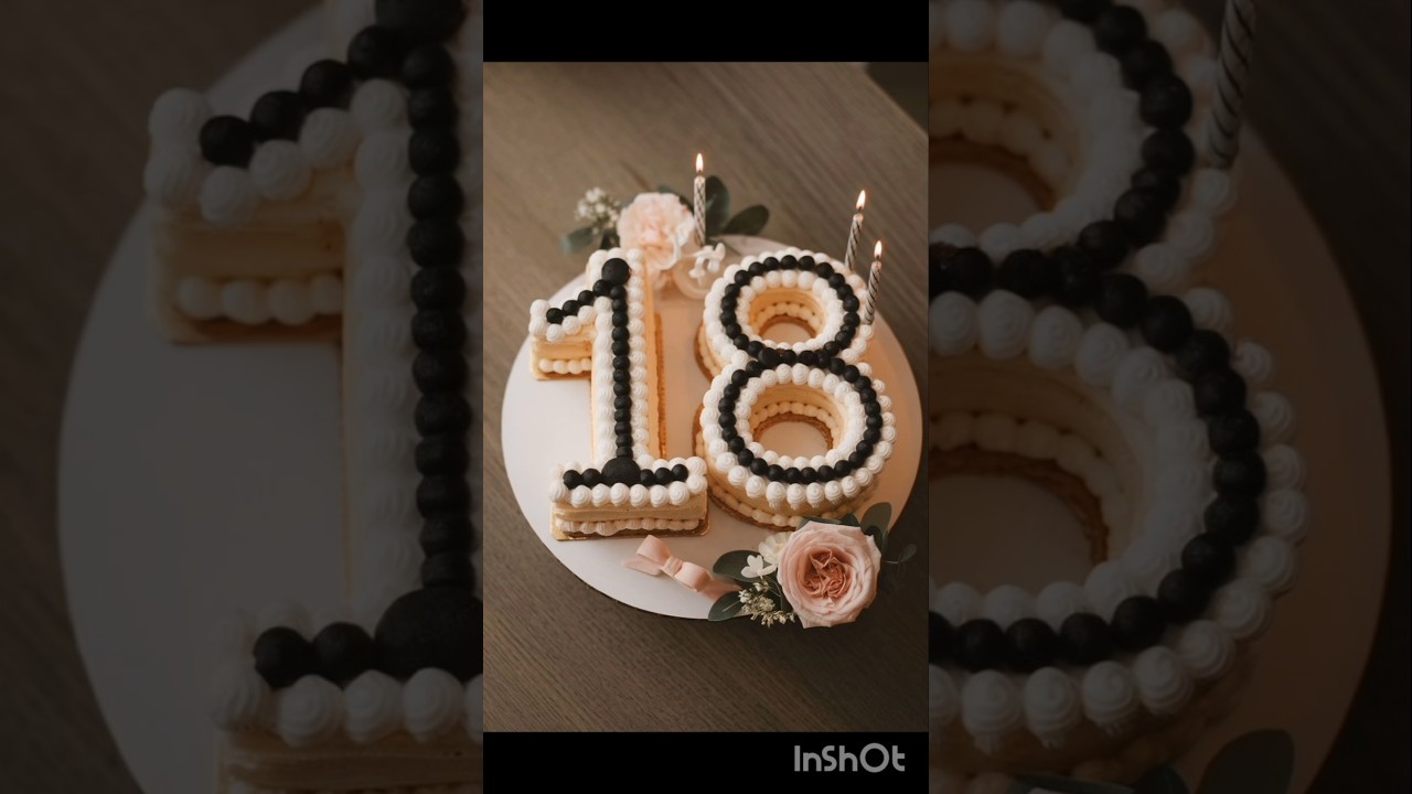 18th birthday cake design ideas #cakedecorating #cake #short #shortsfeed #shortvideo #youtubeshorts