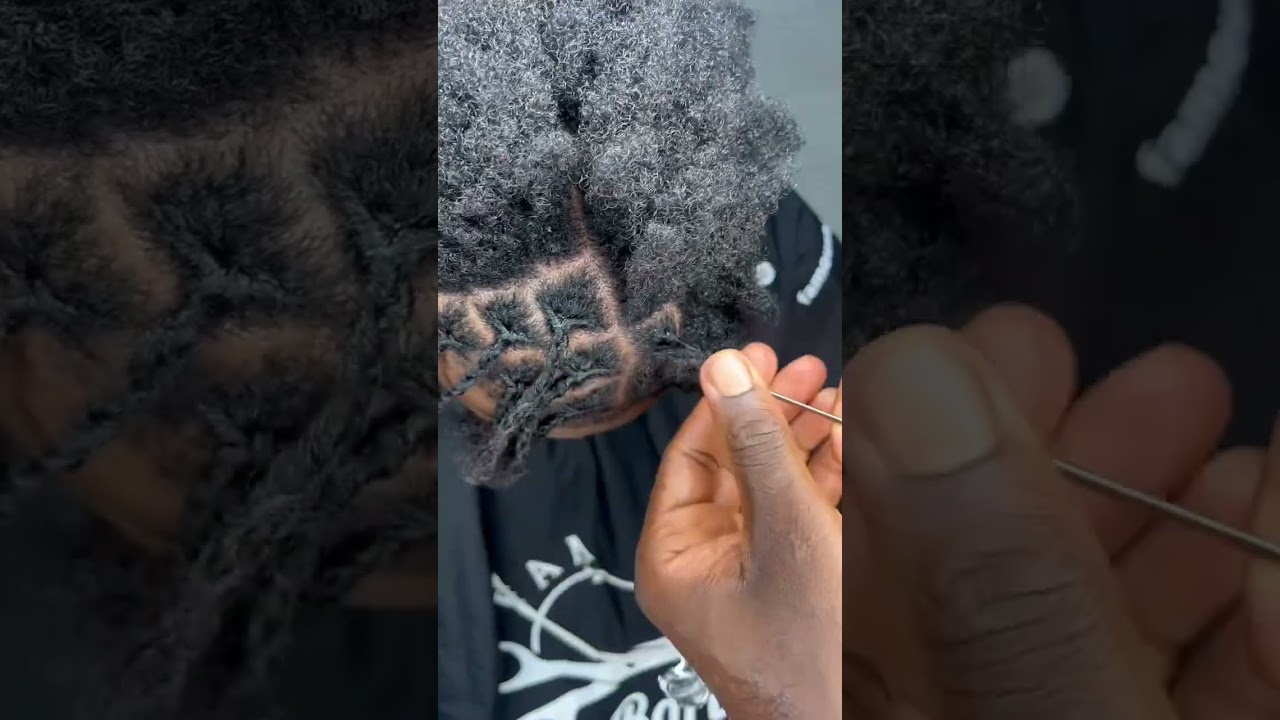 How to loc hair with crochet   #dreadlocks #extension #locs #crochet