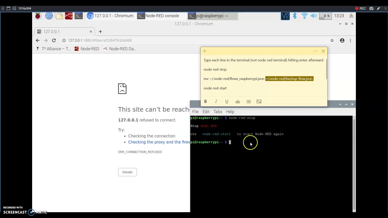 Node Red Refused To Connect: Restart Loop Solution