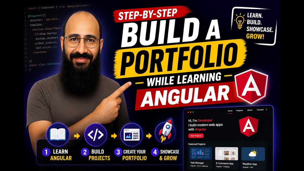 Build your  powerful developer portfolio while learning Angular