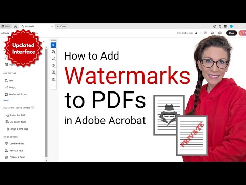 How to Add Watermarks to PDFs in Adobe Acrobat (UPDATED Interface)
