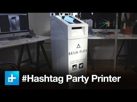 This printer searches Instagram for your #hashtag, then prints out free photos