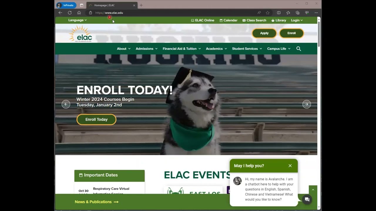 How to View LACCD Enrollment Dates