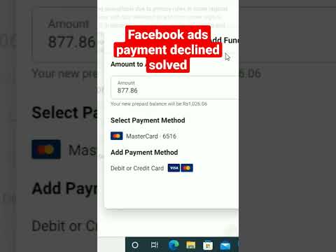 facebook payment method disabled 2022 #facebookpayment #shorts