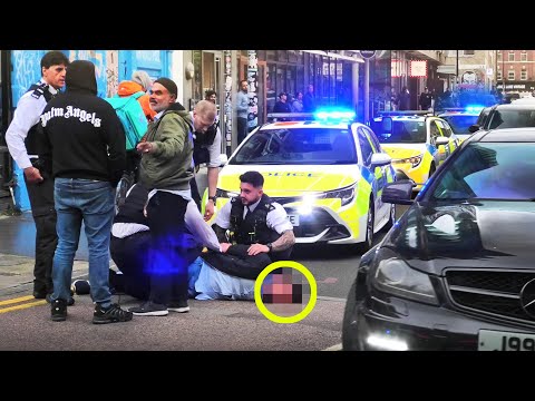 SIX Police Cars Detain ONE Man at London Car Meet!