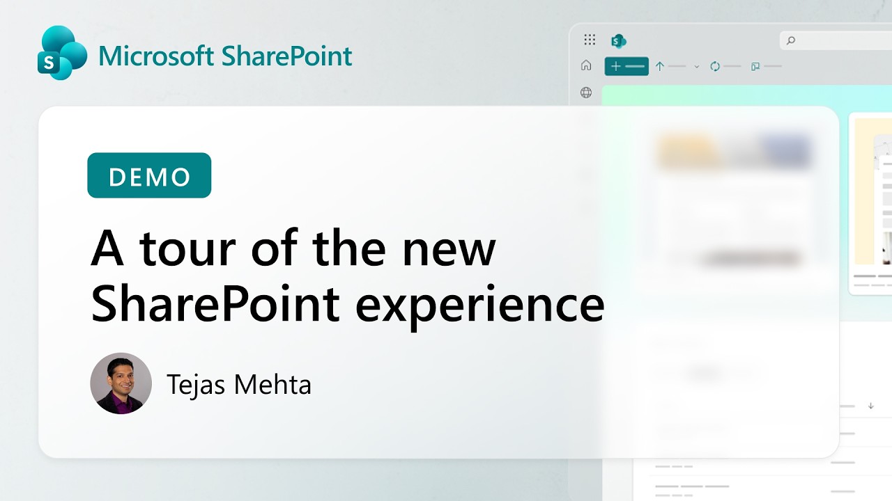 A tour of the new SharePoint experience