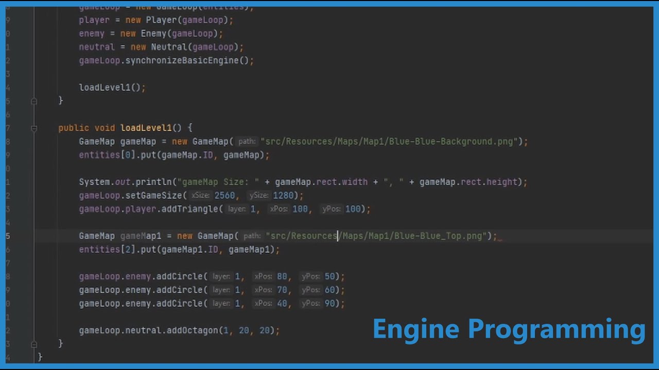 Mini 2D Java Game Engine (Game Engine - Spring 2021)