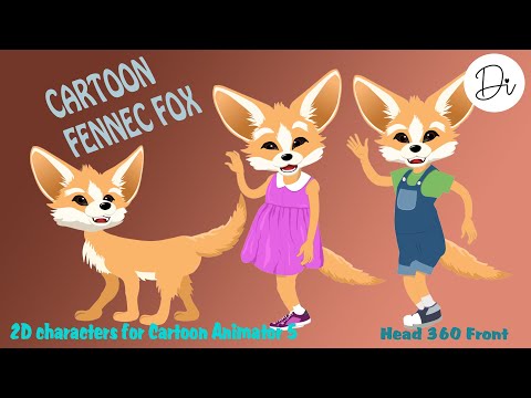 Cartoon Fennec Fox