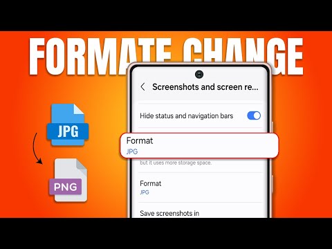 How to Set Screenshot JPG to PNG Format on Samsung Phone | Change Screenshot Format in Samsung