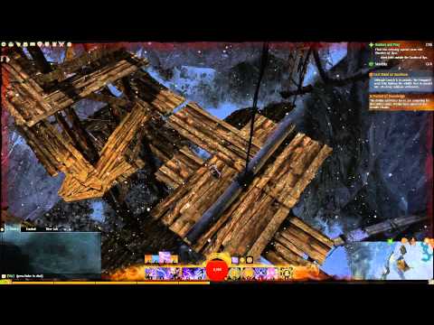 GW2 Tribulation Rift Scaffolding jumping puzzle and vista