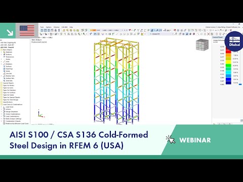 AISI S100 / CSA S136 Cold-Formed Steel Design in RFEM 6 (USA)