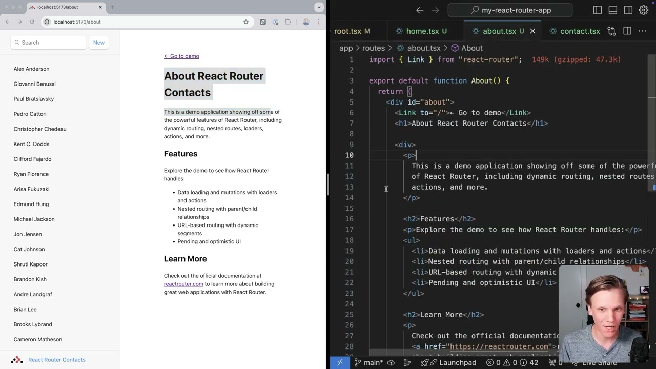 React Router 7 Tutorial (framework mode)