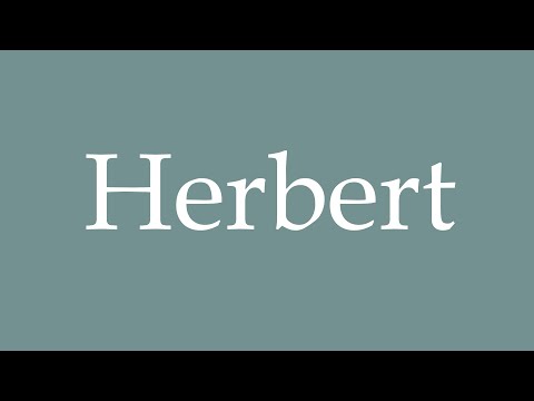 How to Pronounce ''Herbert'' Correctly in French