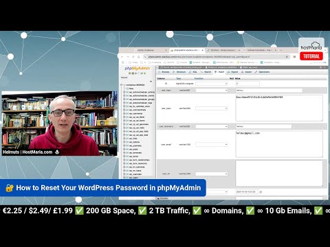 How to Reset a WordPress Password Using phpMyAdmin