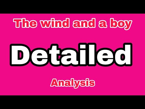 the wind and a boy | Summary, title, themes, setting, characterisation