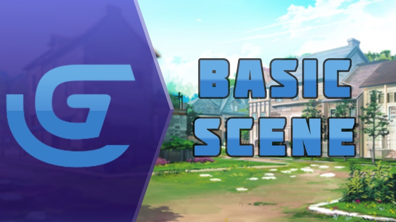 GDevelop 5 VN tutorial: Step1 [Basic Scene]