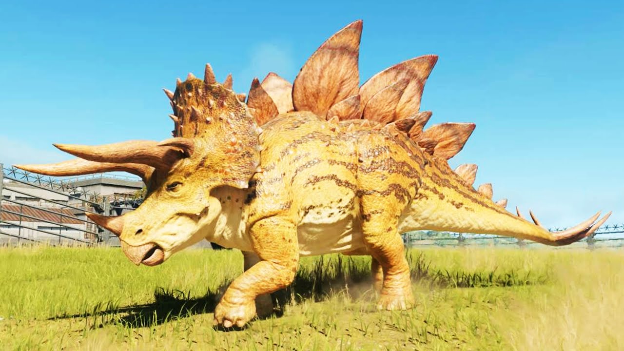 Jurassic World Evolution 3 - Stegoceratops Gameplay (PS5 UHD) [4K30FPS]