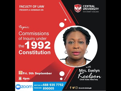 Commissions of Inquiry under the 1992 Constitution