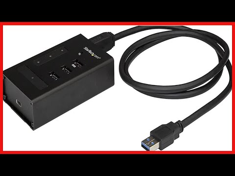 StarTech.com 4 Port USB 3.0 Hub - USB Type-A to 1x USB-C & 3x USB-A - Commercial Metal USB Hub -