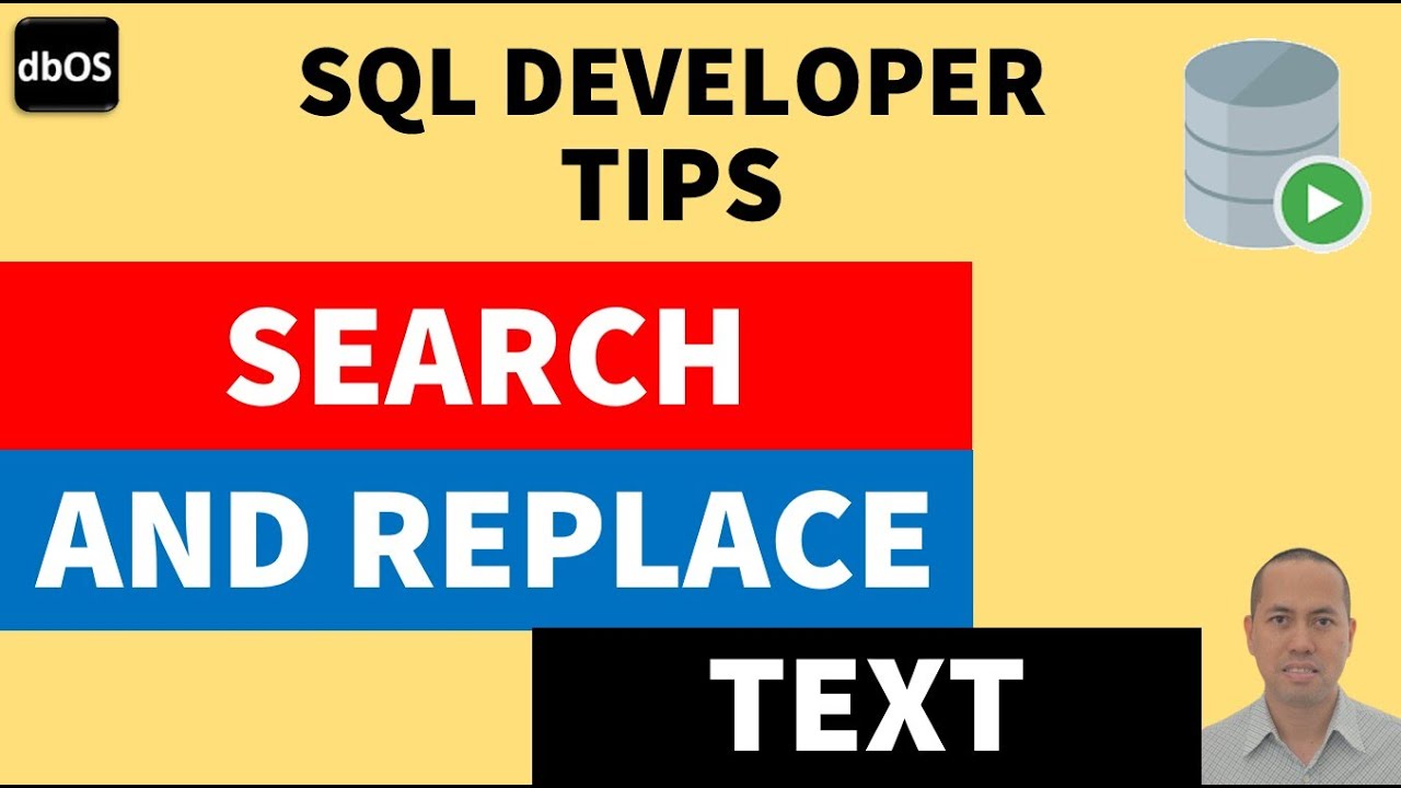 Search and Replace Text in SQL Developer | Search and Replace in SQL Developer