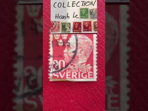 Stamps collection #values Norway stamps and Sweden stamps