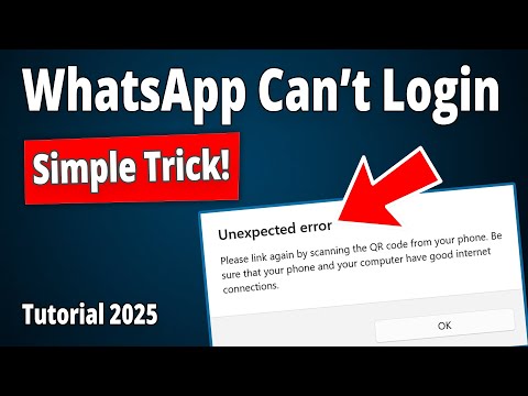 [SOLVED] How to Fix WhatsApp Can't Login on Desktop/PC/Laptop?