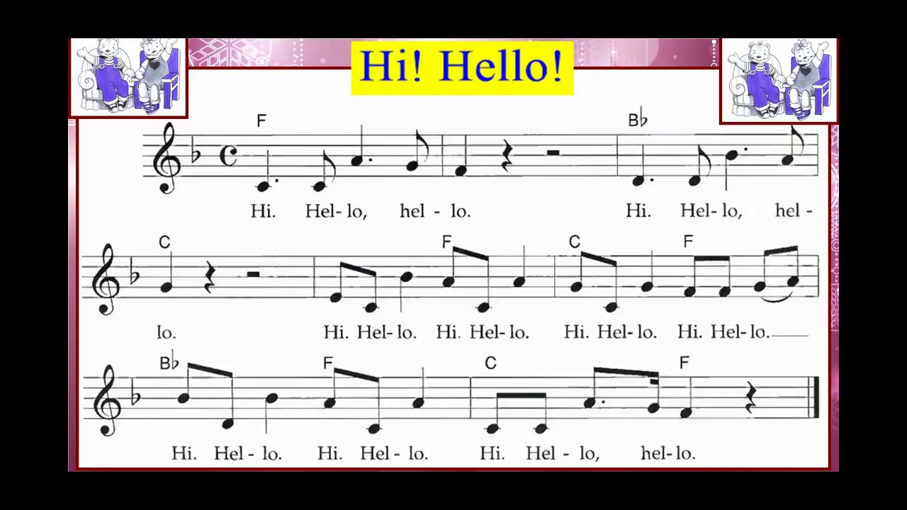 Unit 1 Hello Song | Tiny Talk 1A
