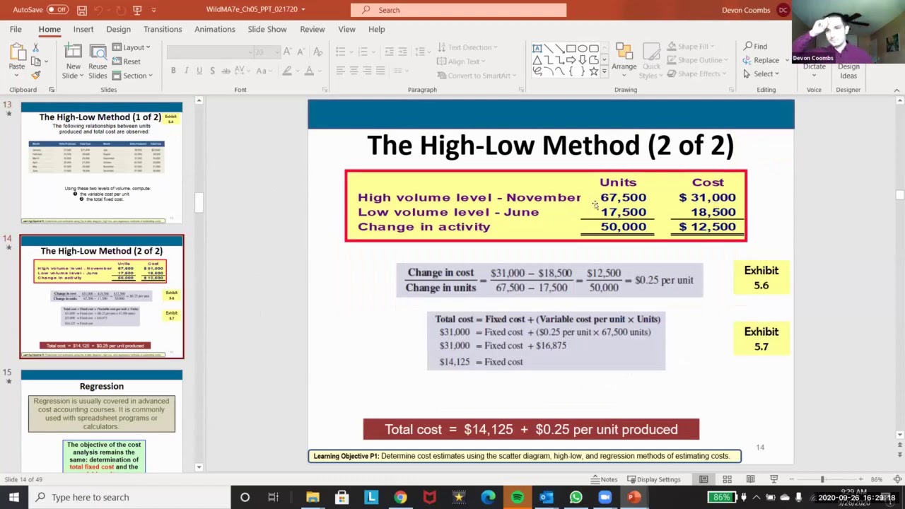 Cost Estimates Overview - Scatter Diagram, High Low Method, and Regression  (Ch.5 Vid. 2)