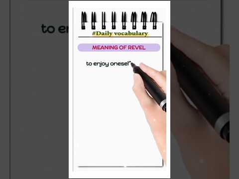Meaning of revel | revel meaning #englishliterature #youtubeshorts #vocabulary #vocabularywords #yt