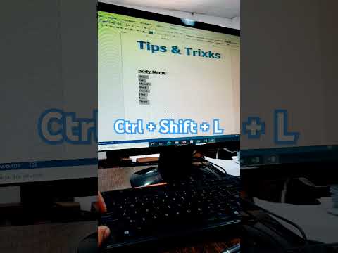 How to insert a bullet point in ms word #shortcutkeys | #tipsandtricksmsword