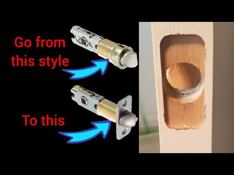How to mortise a door latch with  face plate using Milescraft Hinge Mate 350