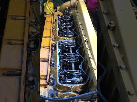 CAT engine running test