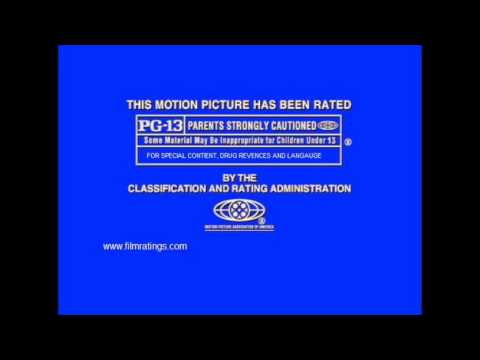 Blue Rated PG-13 MPAA Screen