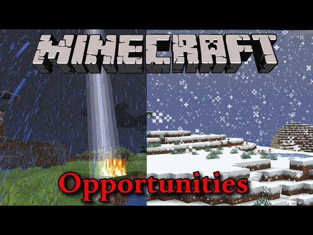 How does weather work in Minecraft?