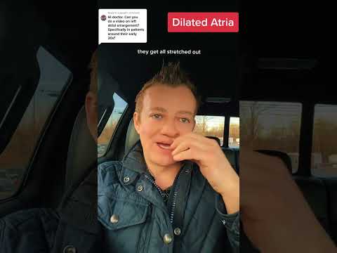 Left atrial enlargement and dilation? Atrial dilation?