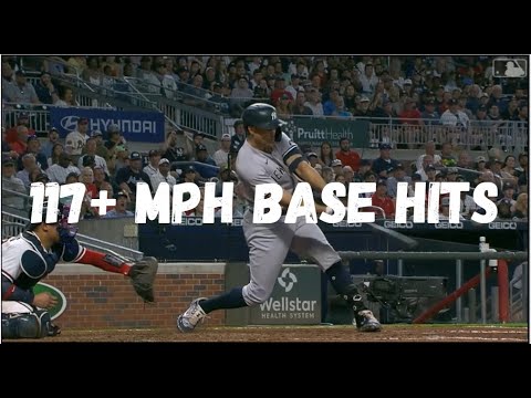 110+ MPH BASE HITS