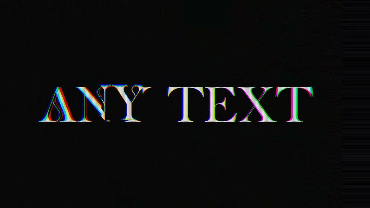 Touchdesigner - Glitch Text Tool