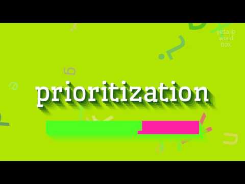 How to say "prioritization"! (High Quality Voices)