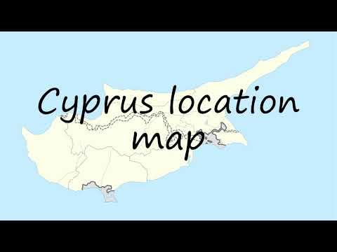 How to pronounce Cyprus location map in English?
