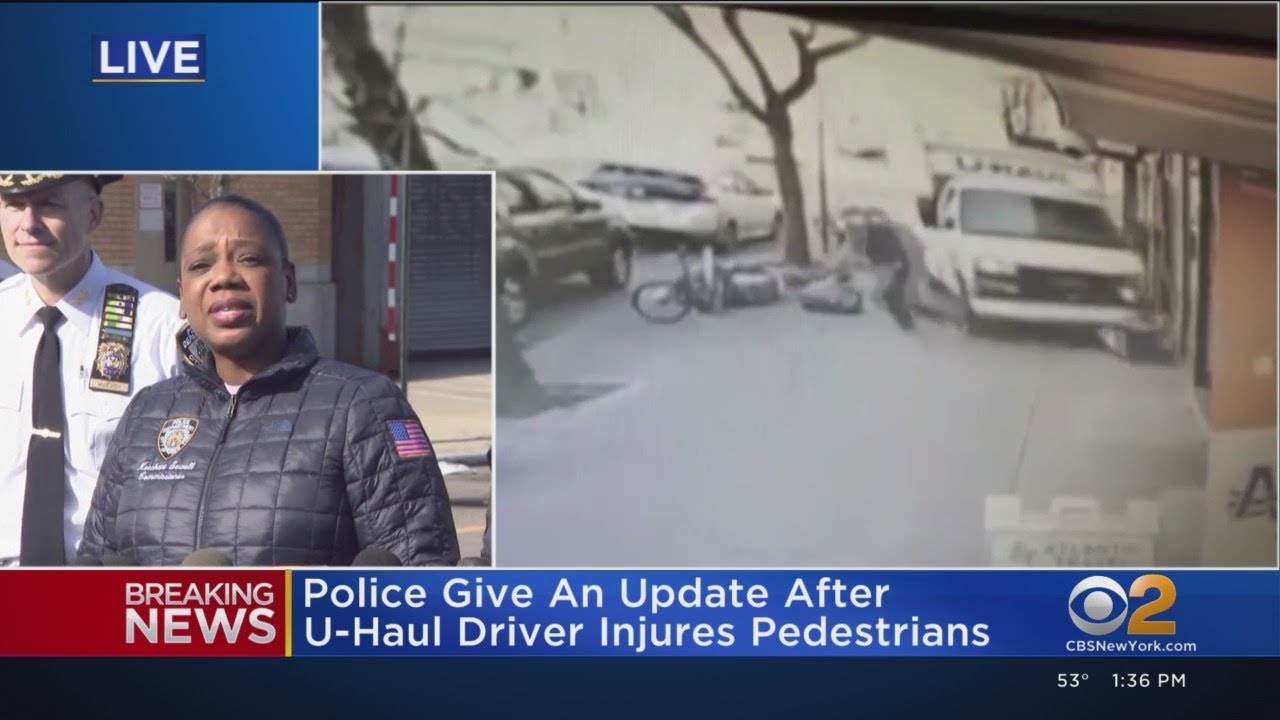 NYPD briefing after U-Haul truck strikes pedestrians in Brooklyn