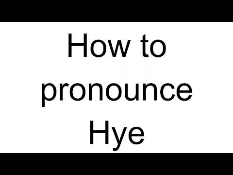 How to Pronounce Hye (Korean)