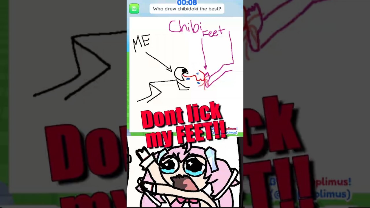 chibi speechless when fan drew them licking her feet... #chibidoki #vtuber