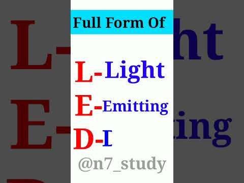 Full Form Of LED. #shorts #shortsfeed #led #computer #computerscience #btech #engineering #computers