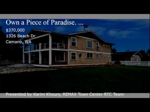 Camano Island Home for Sale,1326 Beach Dr_Camano_Island,Presented by RE/MAX Town Center