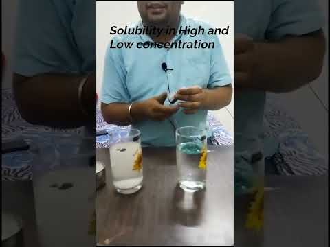 Solubility at High and Low Concentration| #experiment #solubility #cbse #shorts #viral