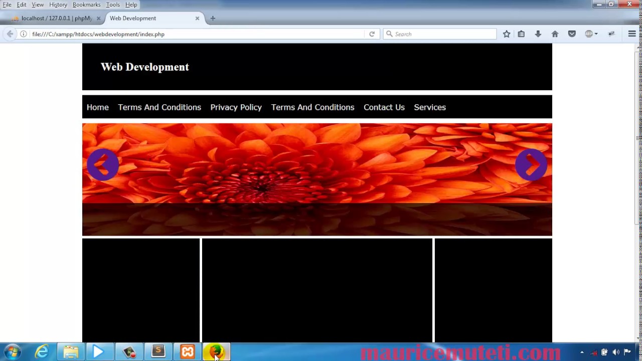 PHP Web Development - How To Make A Website Tutorial 14 - Image Slider Caption