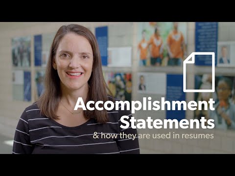 Accomplishment Statements